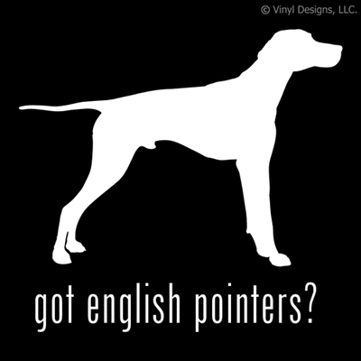 GOT ENGLISH POINTERS? POINTER DOG DECAL - DOGS STICKER | eBay
