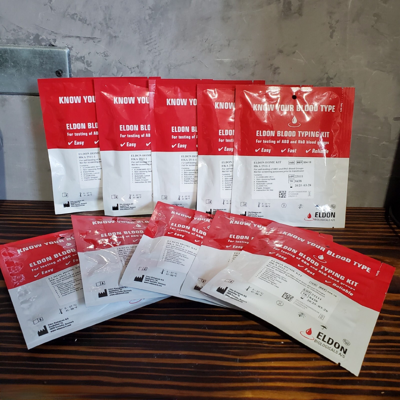 Eldon HKA25111 Blood Type RH Factor Complete Kit for sale online | eBay