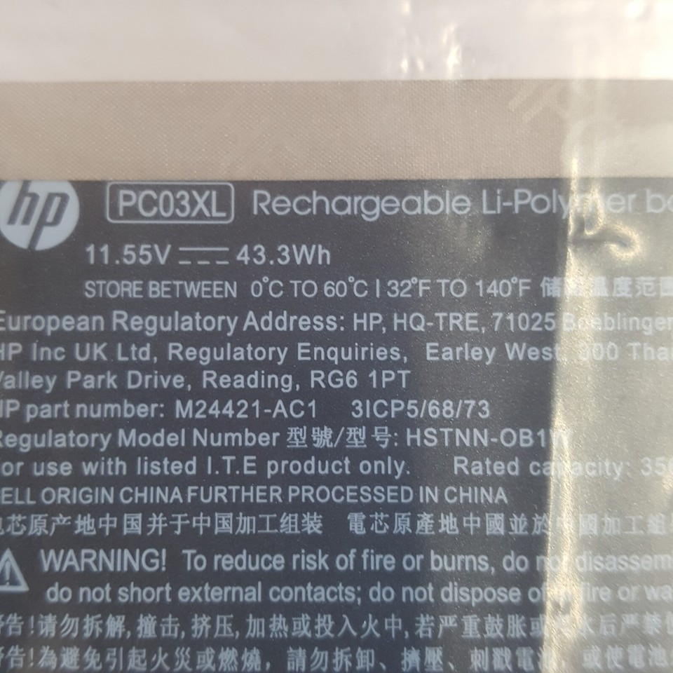 Genuine PC03XL Battery for HP Pavilion x360 14 15 TPN-DB0E M24648-005 ...