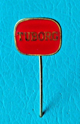 TUBORG beer - vintage pin badge produced in Yugoslavia, late 1970s Type ...