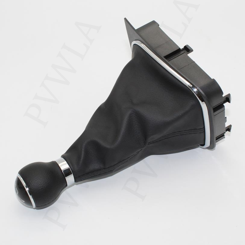 5 Speed Manual Gear Stick Shift Knob With Boot For VW Jetta Golf Black ...