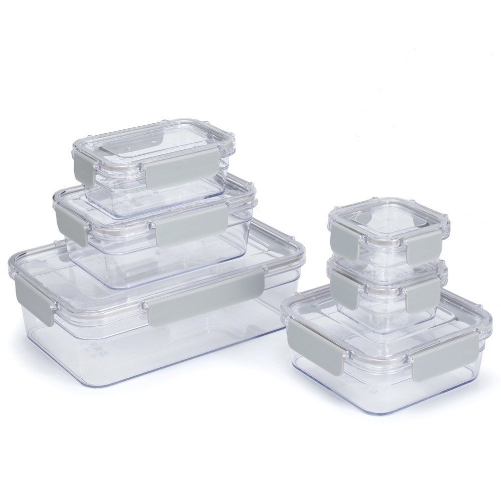 12 Piece Tritan Stain-Proof Food Storage Container Set | eBay