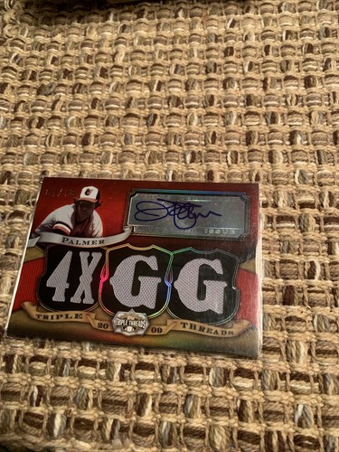 2009 Topps Triple Threads JIM PALMER Autographed Game Used Auto/18Four ...