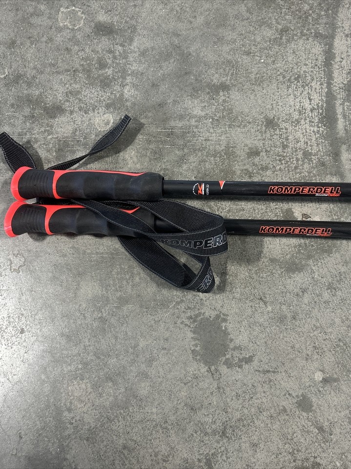 Komperdell Booster Speed Carbon Trekking Pole Pair - Black And Red ...