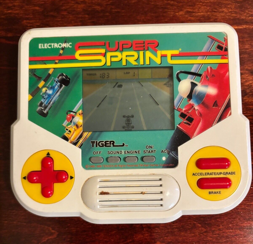 Tested ! Super Sprint Tengen Racing Tiger Handheld Travel Game LCD ...