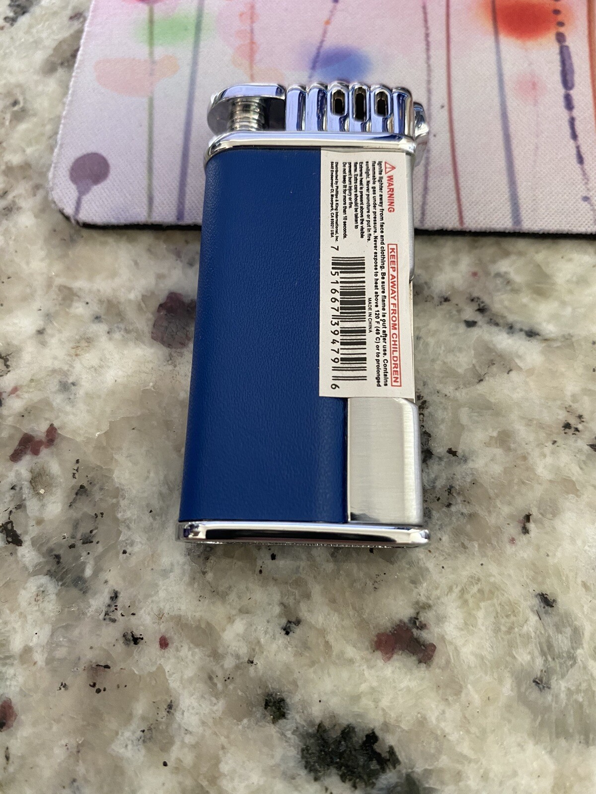 Comoy's of London Soft Flame Pipe Lighter and Tools - Blue and Silver ...