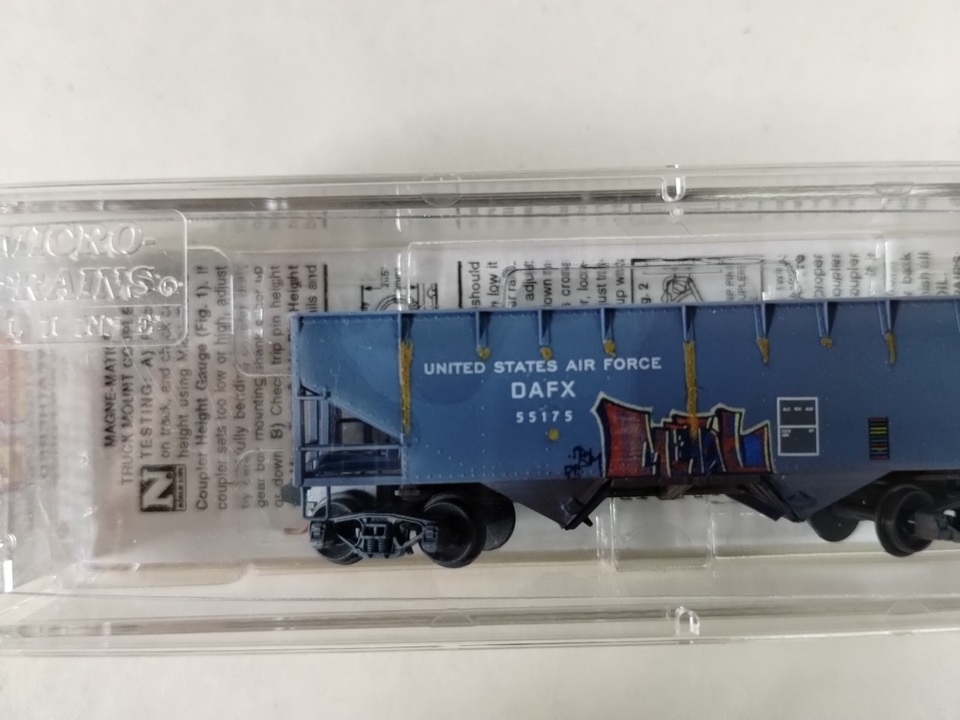 MTL Micro-Trains 05544500 Air Force DAFX 55175 2 Bay Hopper FW Factory ...