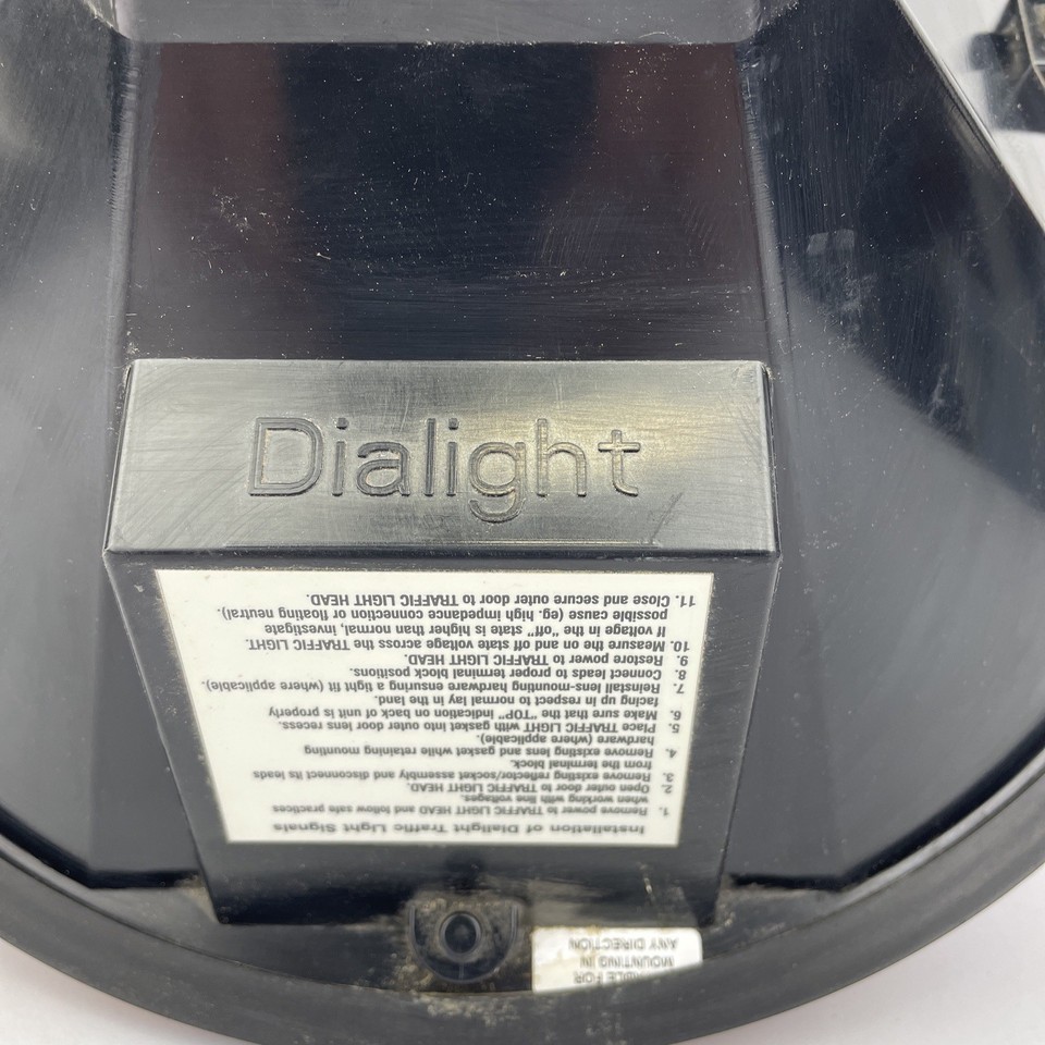 Traffic Signal Light 12" OEM DIALIGHT Yellow Arrow LED Lense Gasket NOS ...