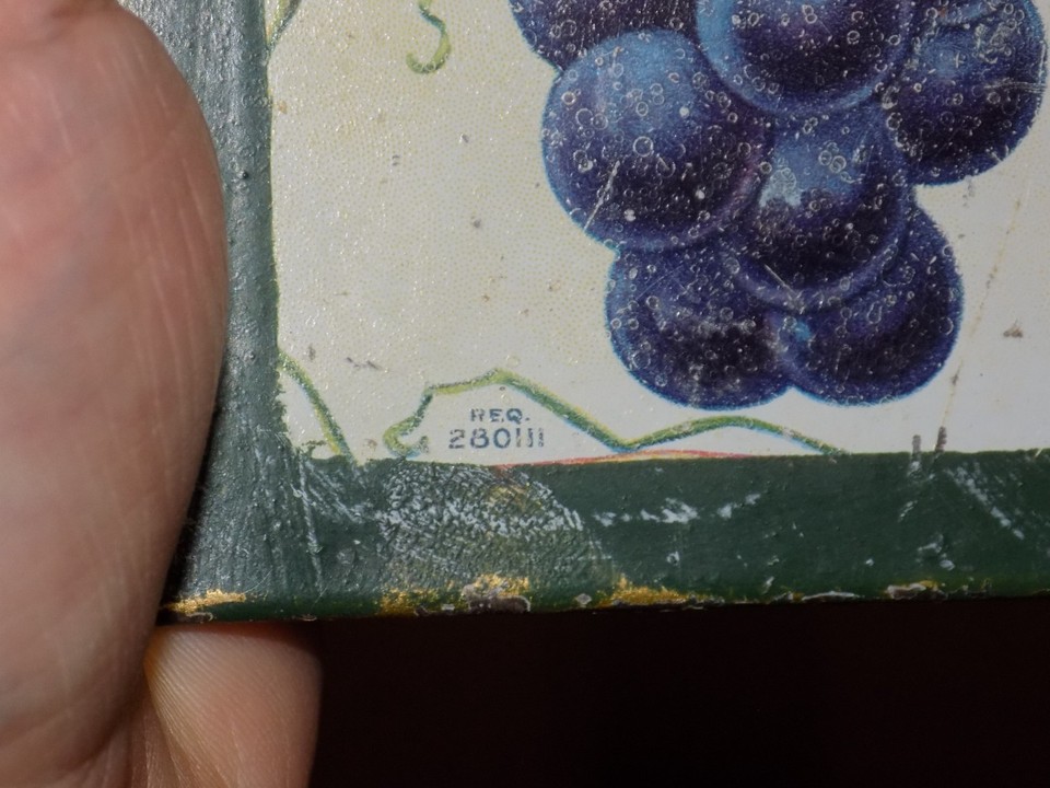 Vintage Armour’s Grape Juice Tin Over Cardboard Sign | eBay