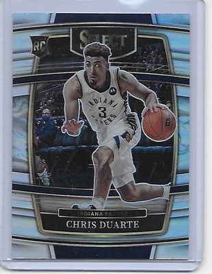 2021-22 Select CHRIS DUARTE Concourse Silver prizm parallel Indiana ...