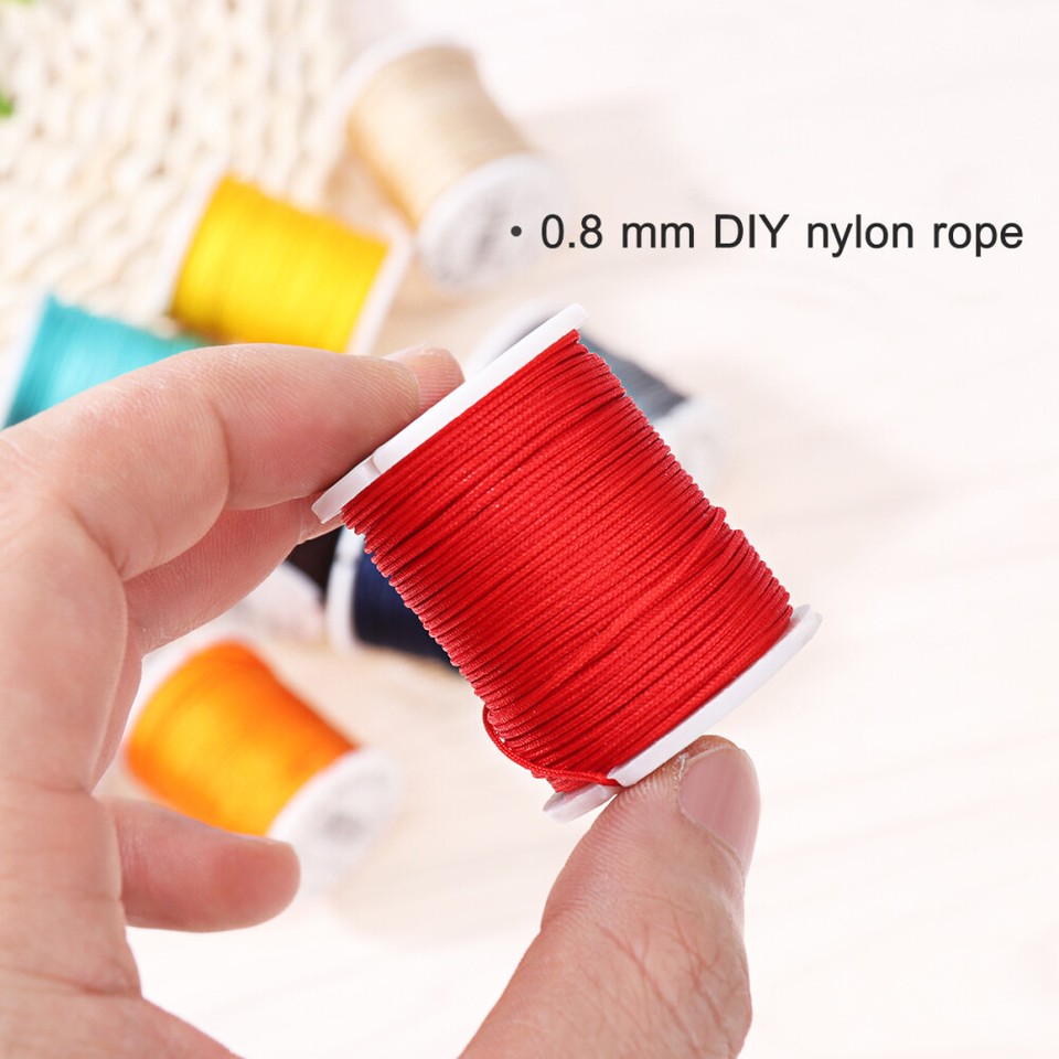 10 Rolls Elastic Cord Beading Thread Gimp String Nylon Thread | eBay UK