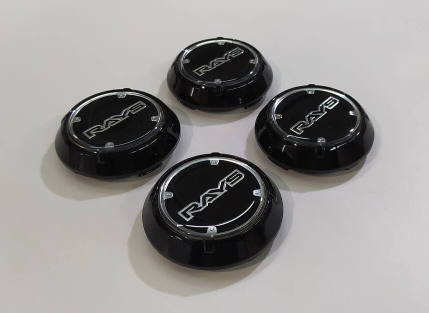 GENUINE JDM RAYS VOLK RACING GRAM LIGHTS 57CR 57DR WR TYPE CENTER CAPS ...