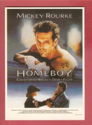 Mickey ROURKE carte postale CINEMA /ACTEUR film : HOMEBOY | eBay