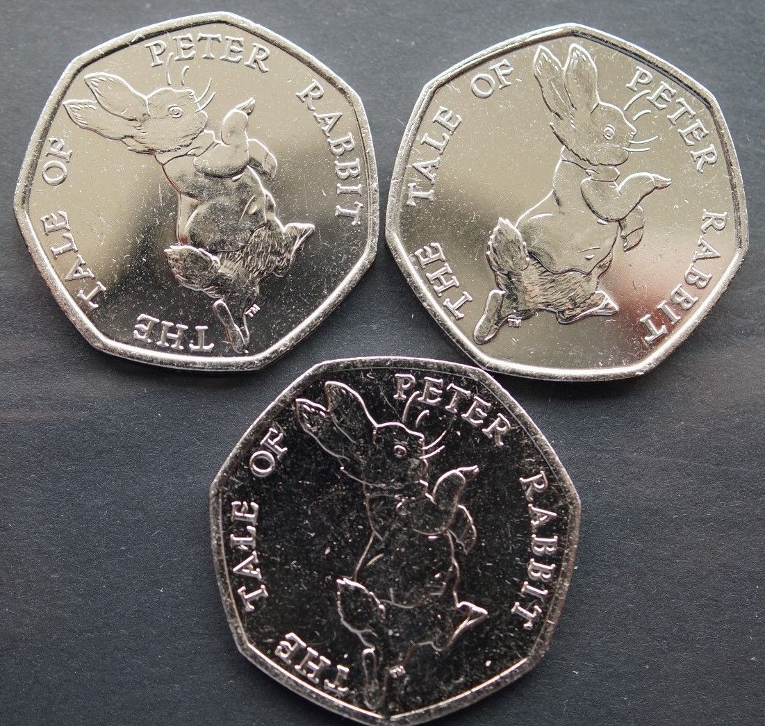2017 Peter Rabbit 50p - Struck by The Royal Mint for circulation | eBay UK