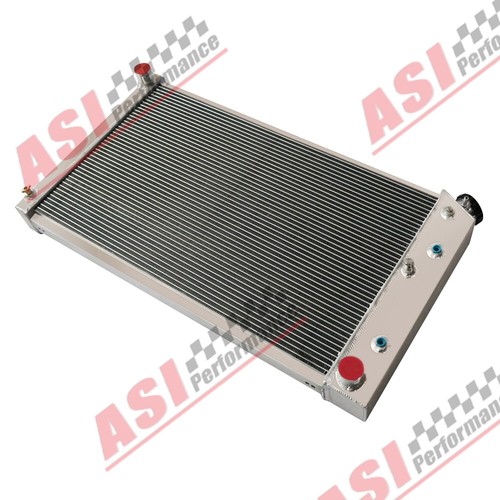 4 Rows Aluminum Radiator Fit 68-73 Chevy Chevelle /70-77 Monte Carlo El ...