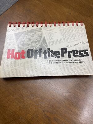 Vintage 1977 Hot Off The Press Cookbook Advocate Baton Rouge Louisiana ...