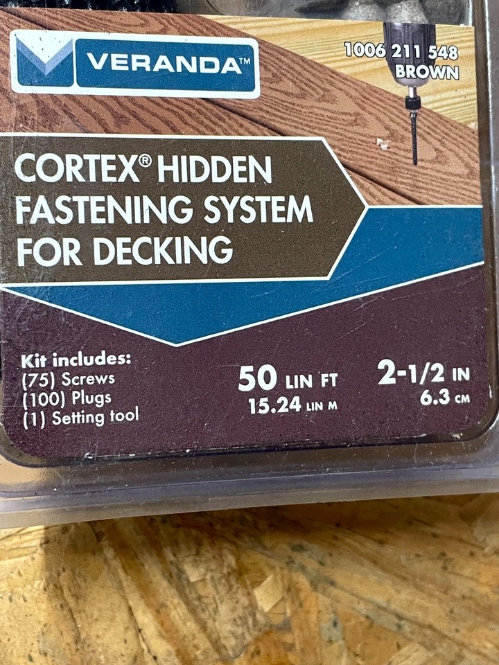 FastenMaster 2-1/2" Cortex Hidden Fastening System for Veranda Decking ...