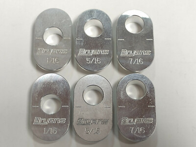 Caster Dive Slug Set Billet Aluminum 1/2" Bolt Hole 1/16" - 7/16" 2 ...
