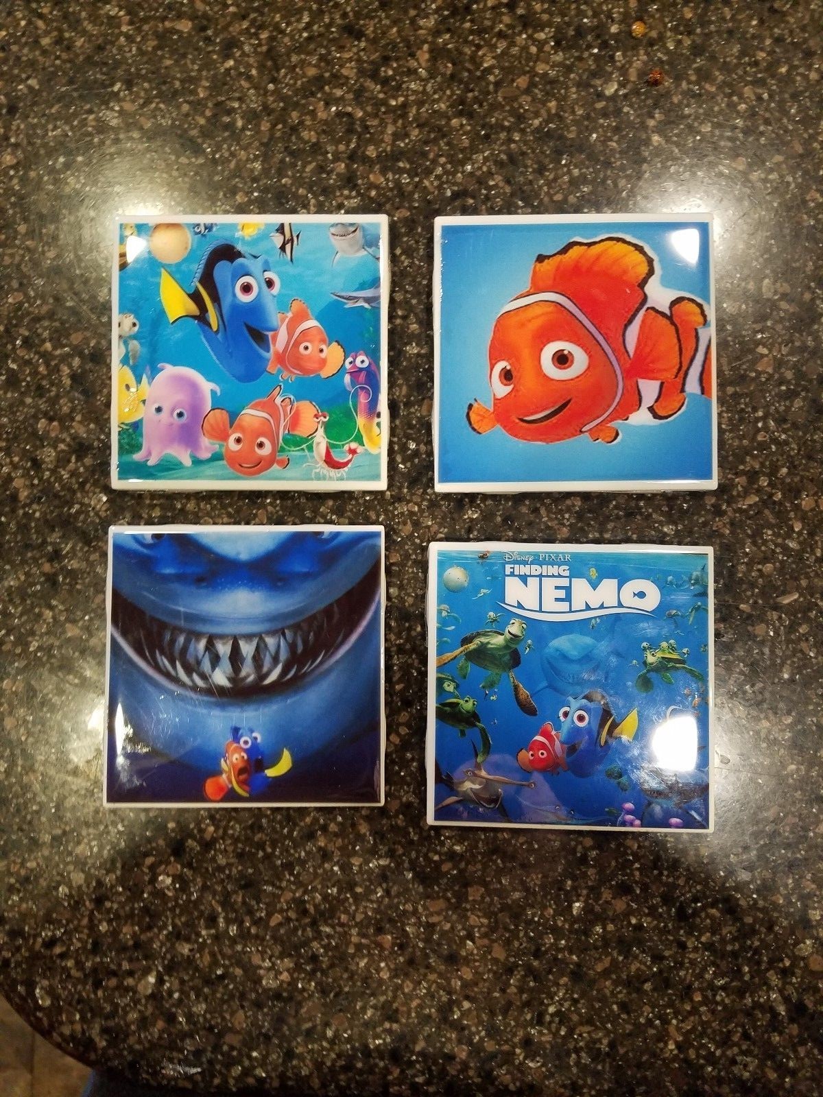 Finding Nemo 4x4 Ceramic Coasters Handmade set of 4 | eBay