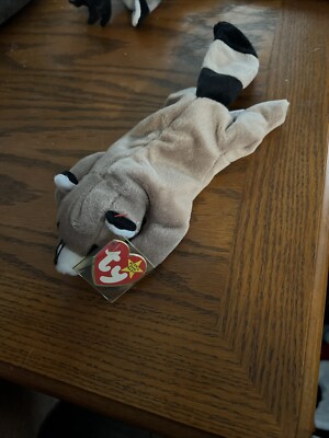 Ty Beanie Babies RINGO the Raccoon 9" Beanbag Plush Stuffed Toy | eBay