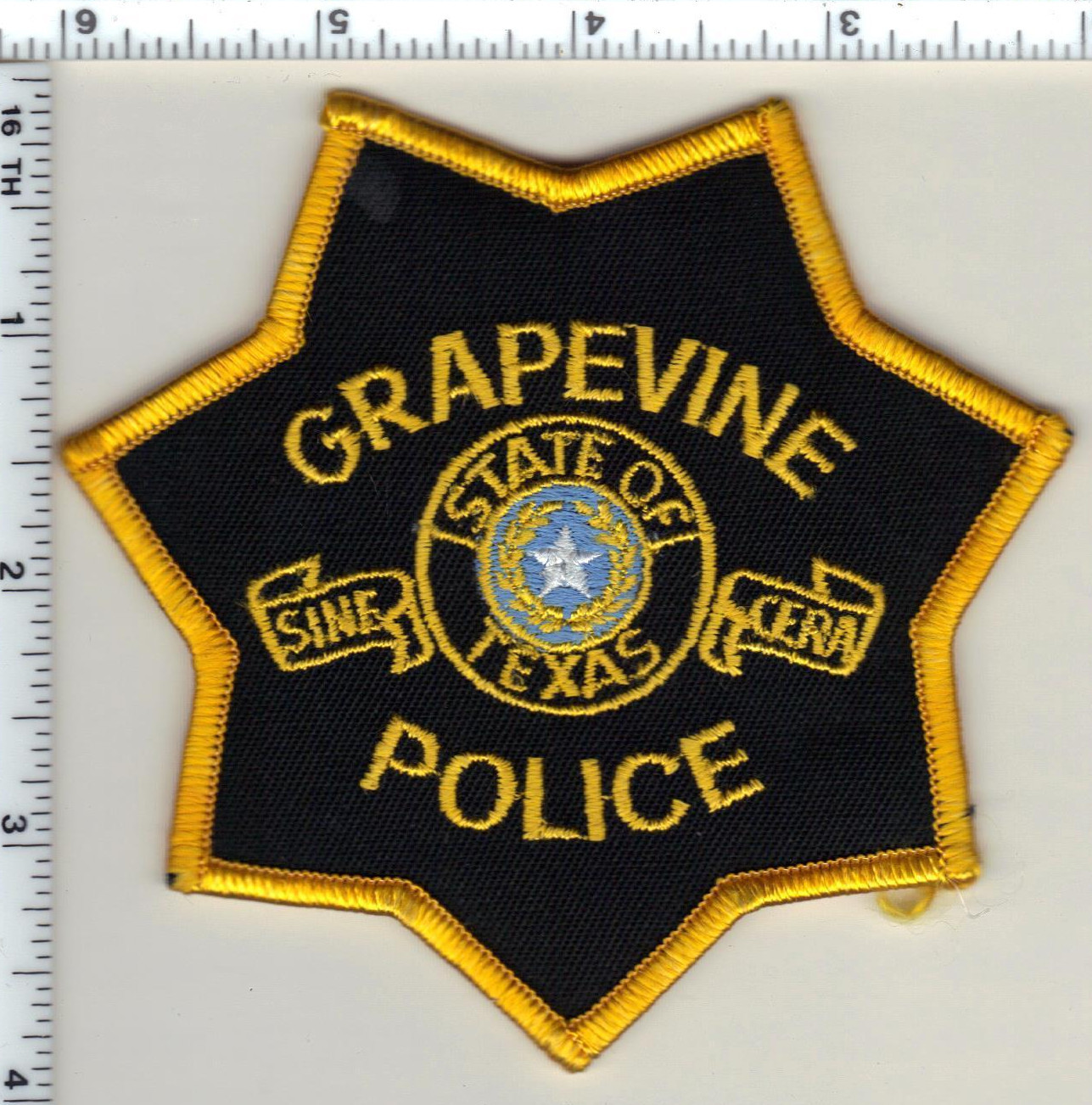 Grapevine Police (Texas) Shoulder Patch from 1995 | eBay