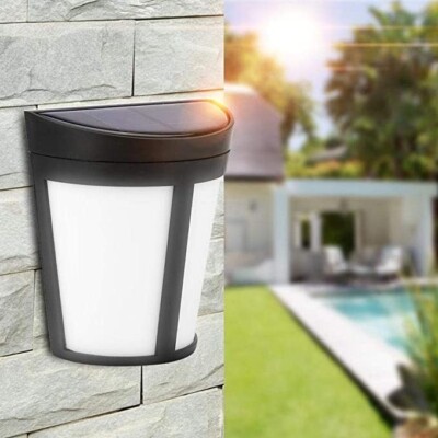 Solar Lights Outdoor, LED Solar Power Wall Mount Light Garden Landscape ...