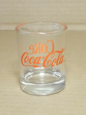 COCA-COLA Coke VINTAGE SHOT GLASS 2 1/2" Tall Heavy Glass | eBay