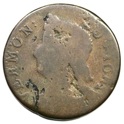 1786 RR-11 R-4 Vermont Colonial Copper Coin | eBay