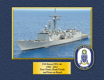 USS RENTZ FFG46 Custom Personalized Print of US Navy Gift Idea | eBay