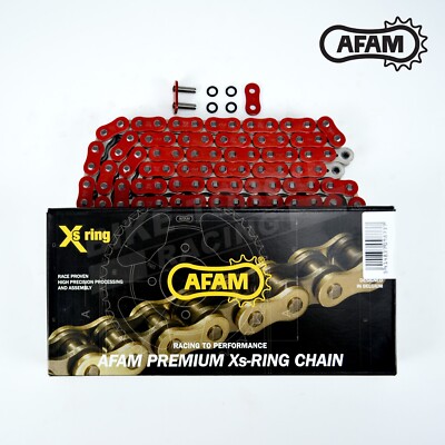 Afam Red 525 Pitch 100 Link Chain for Triumph 1200 Bonneville T120 2016 ...