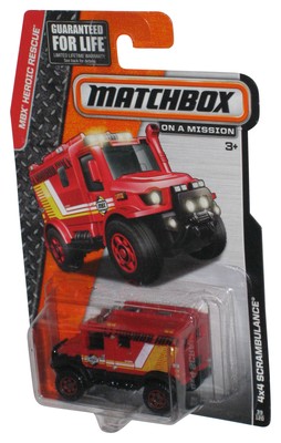 Matchbox MBX Heroic Rescue (2013) Red 4x4 Scrambulance Toy 39/120 | eBay