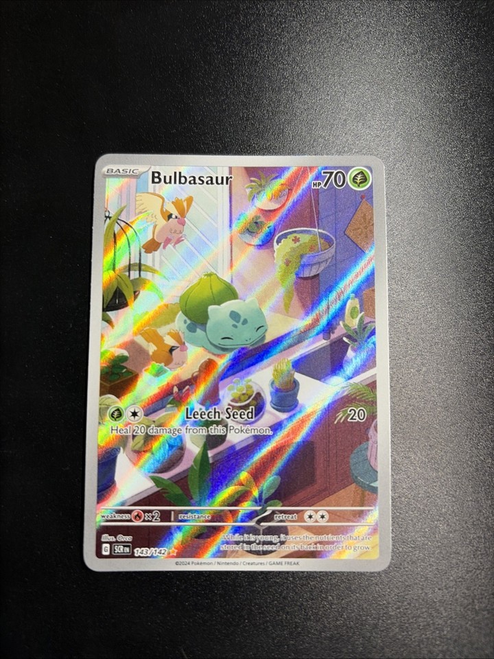 Bulbasaur 143/142 Illustration Rare Stellar Crown Pokemon Near Mint ...