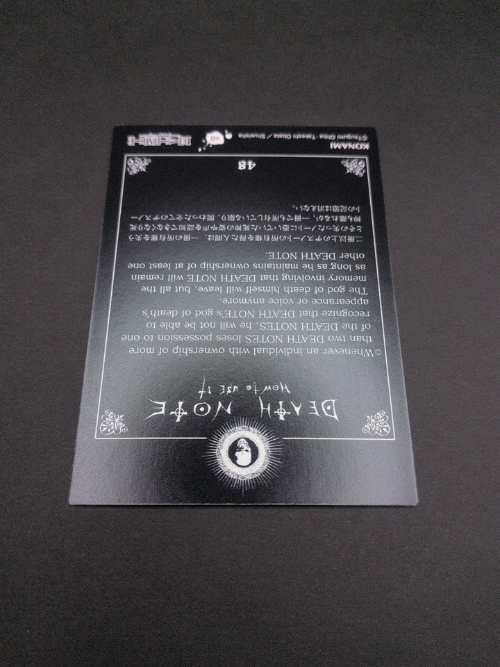 Misa Amane Rem #48 Death Note Trading Card Game 2008 KONAMI Japan TCG ...