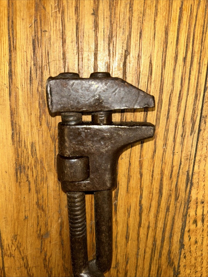 Antique Monkey Wrench Iron Twisted Handle Early Spanner Original 8 In ...