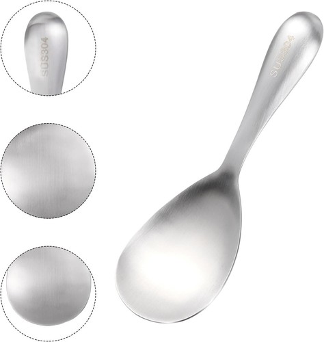 uxcell Stainless Steel Rice Paddle Non-Stick Spoon Metal Serving... | eBay