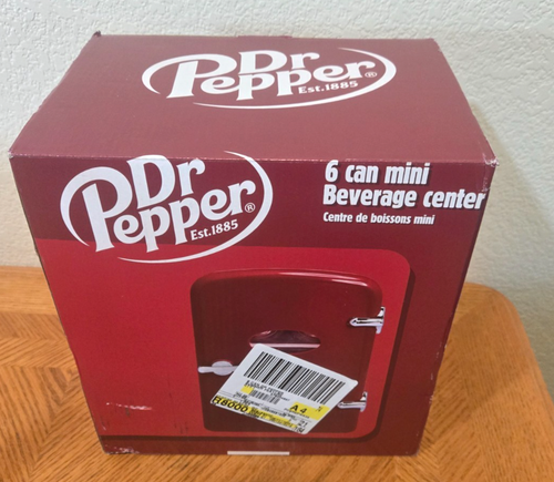 DR. Pepper Mini Portable Compact Fridge Cooler 6 Can. New Sealed ...