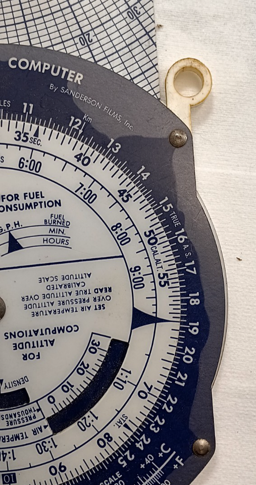 Vintage Sanderson Flight computer SC-1A, Copyright 1969 | eBay