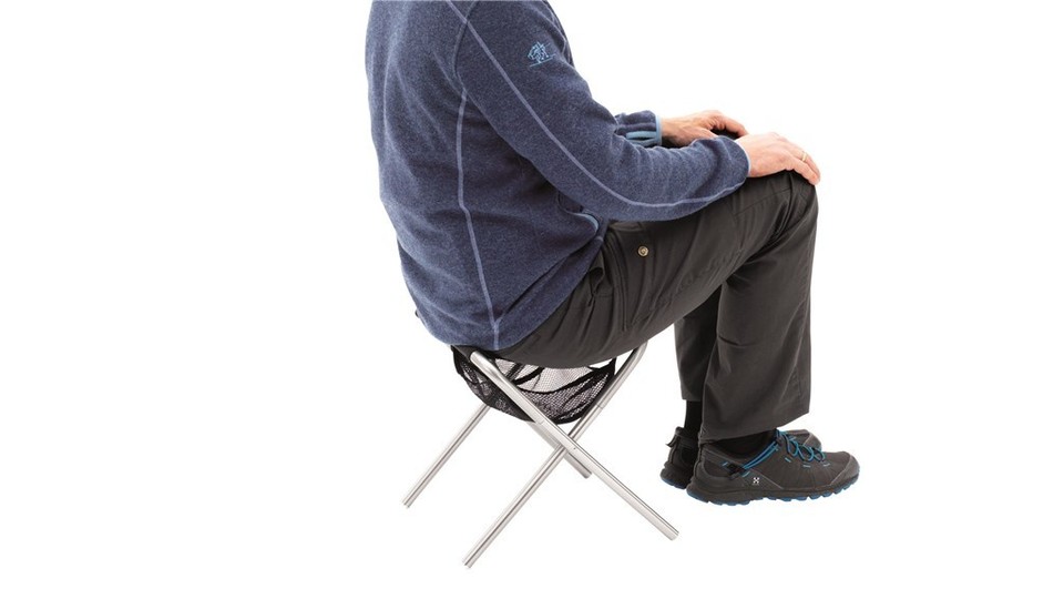 Robens TRAILBLAZER STOOL "Silver Grey" Folding Lightweight Stool with ...