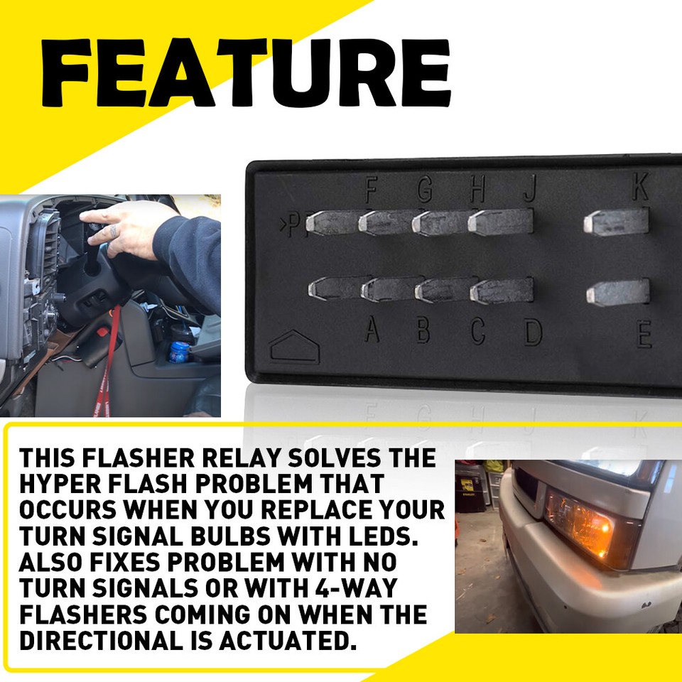 For 2003-2007 Chevrolet/Tahoe/GMC/Hazard - Warning LED Flasher Relay ...