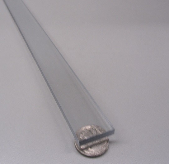 Polycarbonate Clear Bar 1/4" (.220") Thick X 1.0" Wide X 48" Long, 3 ...