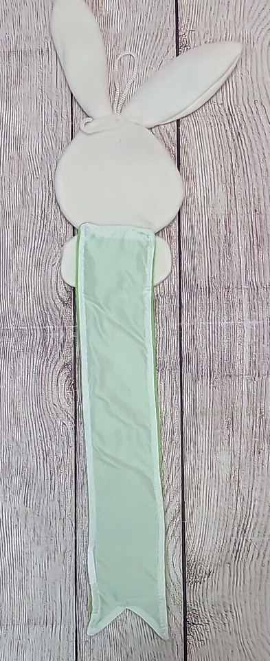 Unbranded Easter Bunny Welcome Holiday Wall Hanging Decor White Green Blue 27" | eBay