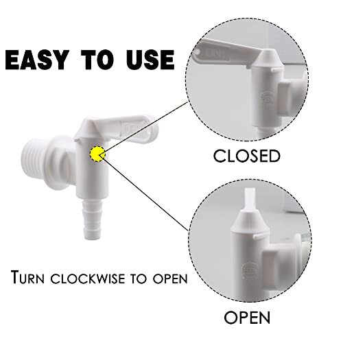 2 Pack Bottling Bucket Plastic Spigot Replacement Spigot For Beer Or ...