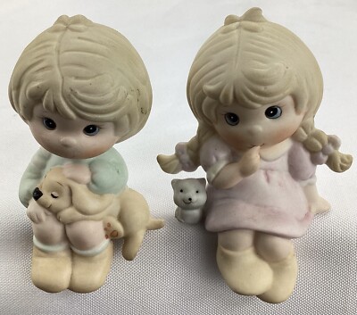 Vintage Simson Giftware Porcelain Shelf Sitting Figures Children With ...