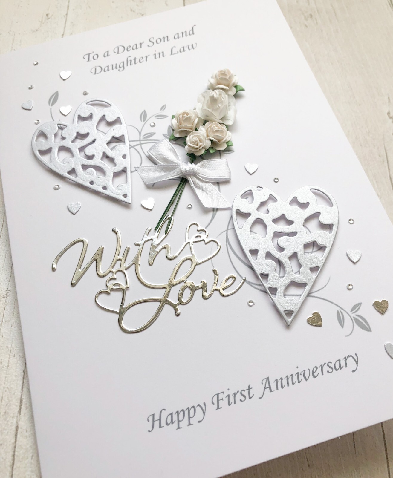 Personalised FIRST WEDDING ANNIVERSARY CARD 1st Anniversary Card ...