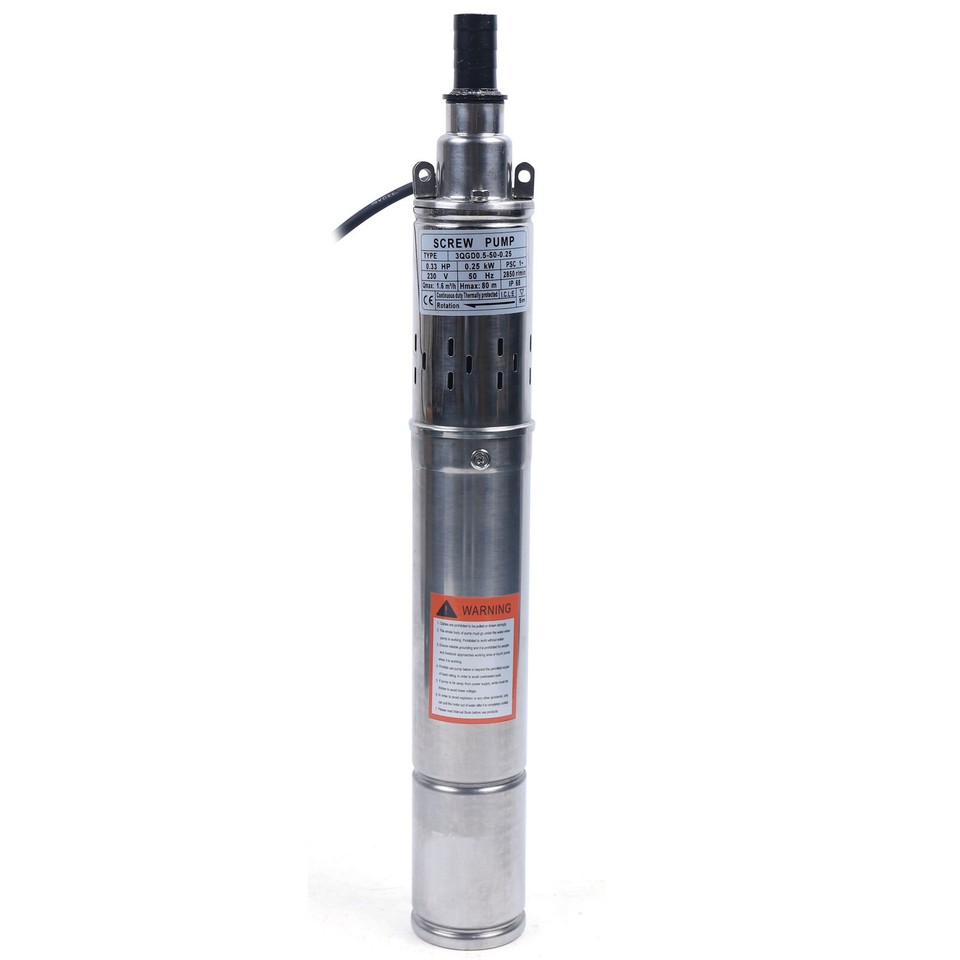 3'' Deep Well Pump Submersible Bore Hole Water Pump Stainless ...