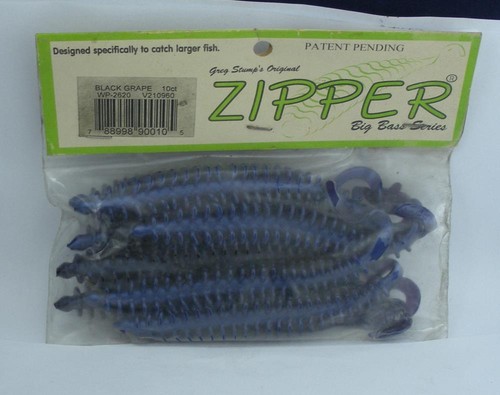 Zipper Worm WP-2K2C 5 " Ver Couleur Noir Raisins 10CT | eBay