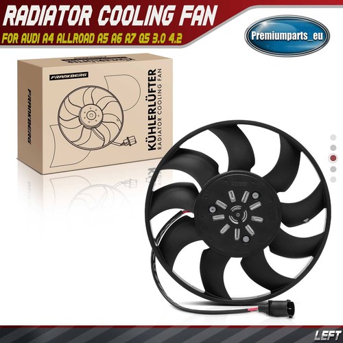 Radiator Cooling Fan Left for Audi A4 Allroad A5 A6 A7 Q5 3.0 4.2 ...