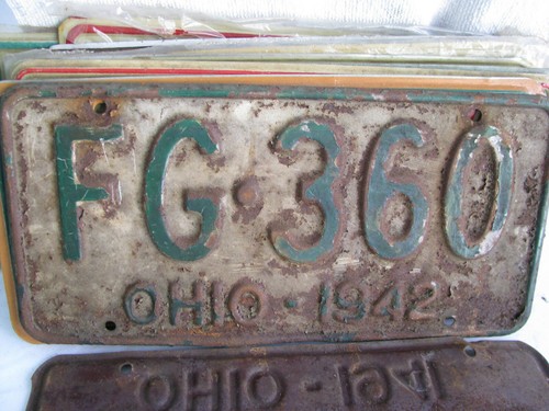 license plate- Ohio 1942- more than 3 years old | eBay