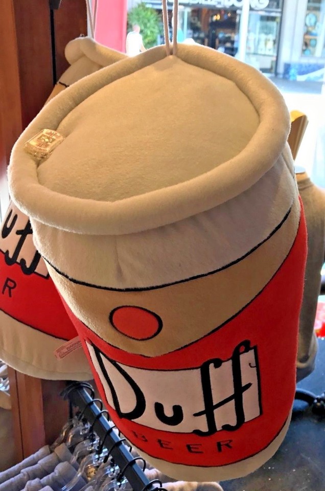 Universal Studios Exclusive The Simpsons 18" Duff Beer Can Pillow Plush ...