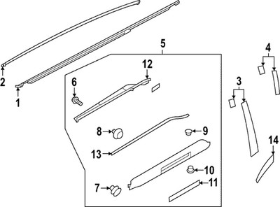 Genuine Subaru Lower Molding 91112AN06B | eBay